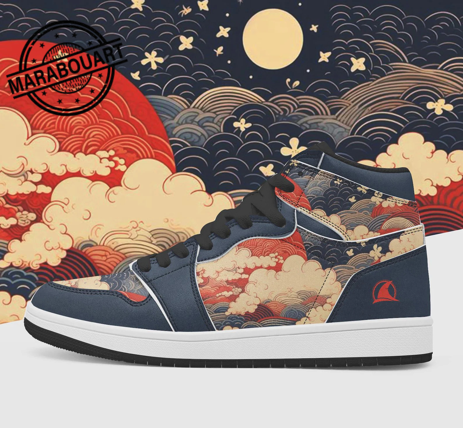 Custom Japanese High Top Sneakers - Marabouart