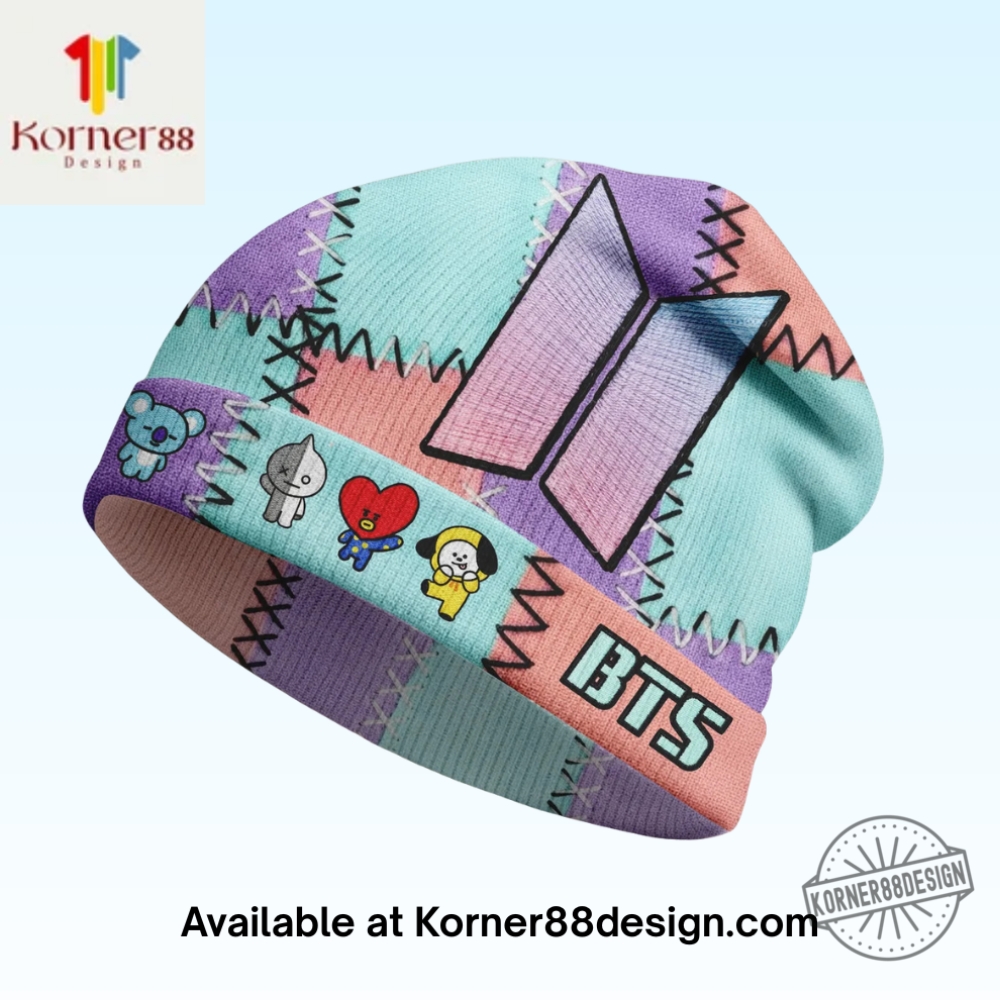 Bts K Pop Beanie Hat - Korner88design